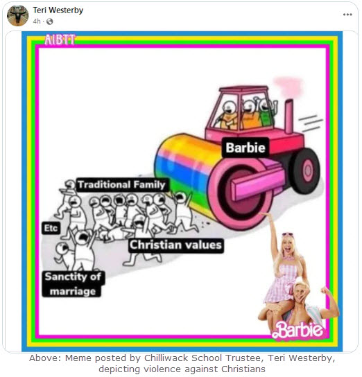 Steamrolling Christians to death?