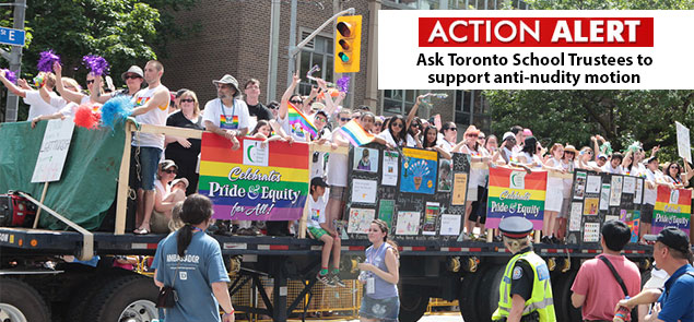 Action Alert Help Trustees To Pass An Anti Nudity Motion At The Tdsb